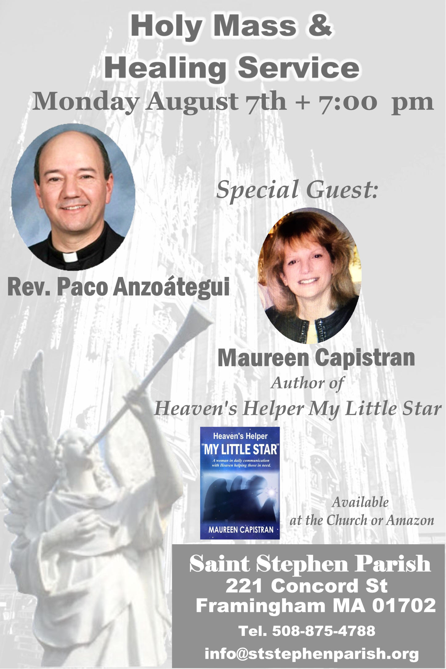 Schedule – Archangel St. Raphael Holy Healing Ministry